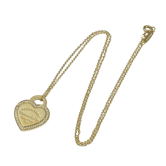 Tiffany & Co. | Jewelry | Tiffany Return To Heart Tag Diamond Necklace ...